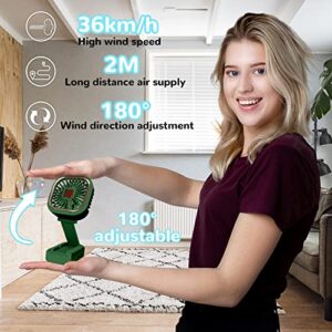 GAITIR Handheld Mini Fan, 3 IN 1 Small Portable Fan, USB Rechargeable Folding Personal Fans with Strong Airflow 2 Speeds, Lanyard, Multi-Functional, 4 Colorful, Foldable Hanging Desk fan