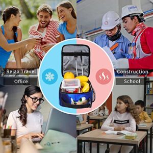 Mioage Cartoon Lunch Bag Reusable Insulated Lunch Box Large Capacity Luncg Bags Leakproof Portable Handbags Tote Bag For Boys Girls