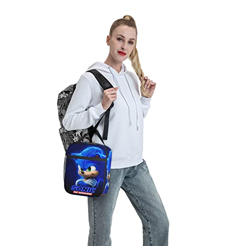 Mioage Cartoon Lunch Bag Reusable Insulated Lunch Box Large Capacity Luncg Bags Leakproof Portable Handbags Tote Bag For Boys Girls