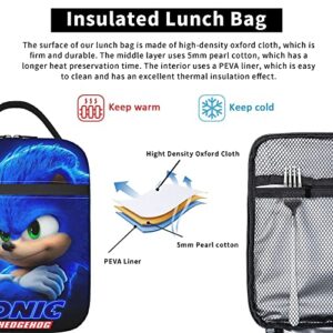 Mioage Cartoon Lunch Bag Reusable Insulated Lunch Box Large Capacity Luncg Bags Leakproof Portable Handbags Tote Bag For Boys Girls