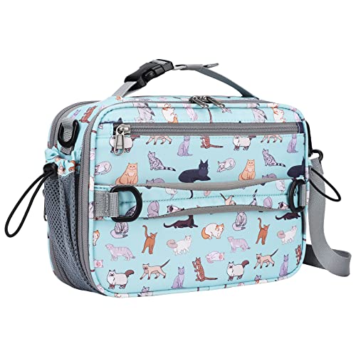 Maelstrom Lunch Box Kids,Expandable Kids Lunch Box,Insulated Lunch Bag for Kids,Lightweight Reusable Lunch Tote Bag for Boy/Girl,Suit for School/Picnic,9L,Cat