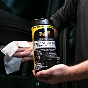 Meguiar's Ultimate Insane Shine Protectant Wipes - 30 Wipes