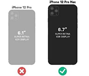 OtterBox Symmetry Clear Seires Case for iPhone 12 Pro Max (Only) - with Performance Glass Screen Protector - Bundle Packaging - Clear