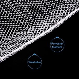 MECCANIXITY Electric Fan Dust Cover 16 Inch Washable Dustproof Guard Mesh Net for Protection, White Pack of 2