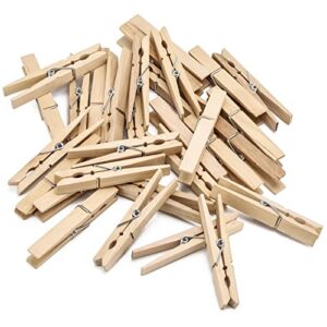 4 inch Clothes Pins Wooden Heavy Duty Wood Clothespins for Hanging Clothes Outdoor Clip,Crafts (30pcs)