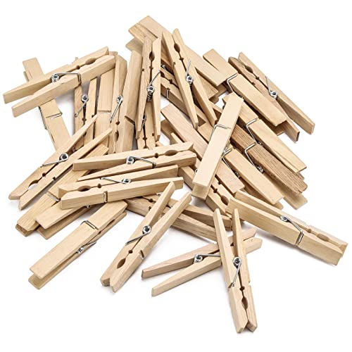 4 inch Clothes Pins Wooden Heavy Duty Wood Clothespins for Hanging Clothes Outdoor Clip,Crafts (30pcs)