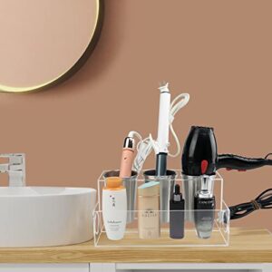 Boveker Acrylic Hair Tool Organizer, Acrylic Hair Dryer and Styling Organizer, Hair Product Organizer, Clear