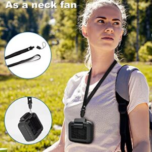 FRIZCOL Portable Waist Fan, 6000mAh Mini Fan with Clip, Up to 20 Hrs Working Time, Personal Belt Fan, Neck Fan Battery Operated Rechargeable, Body Fan for Outdoor Working (Gray)