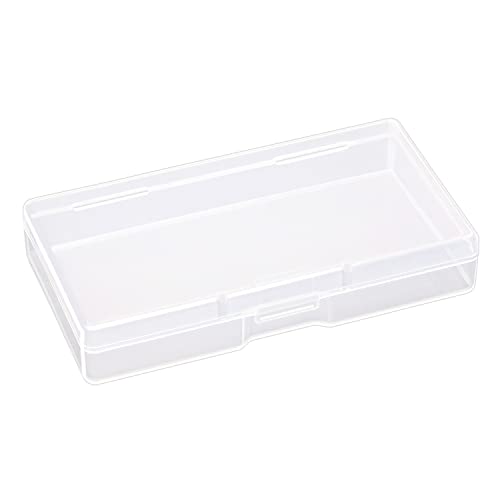 Mini Skater 3.52 ×1.8 ×0.55" Small Transparent Plastic Sample Box Small Size Rectangle Clear Plastic Jewelry Storage Case Container Packaging Box with Lid Use for Earrings Rings Beads Collecting Small Items (20 Pcs)