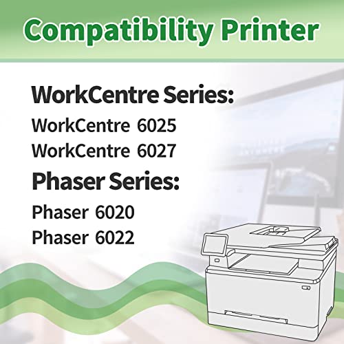 CAIRE 106R02756 Remanufactured Toner Cartridge Replacement for Xerox Phaser 6022 6020 Xerox WorkCentre 6025 6027 with Clear Images Low Waste Paper Rate Easy Installation No Leakage No Fading (Cyan)