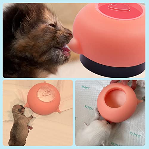 Puppy Milk Feeder for Multiple Puppies Newborn, Kitten Bottles for Nursing Supplies, Nipples for Kittens Puppy Feeding Station, Kitten Nipples for Nursing (3 Nipples with Station)