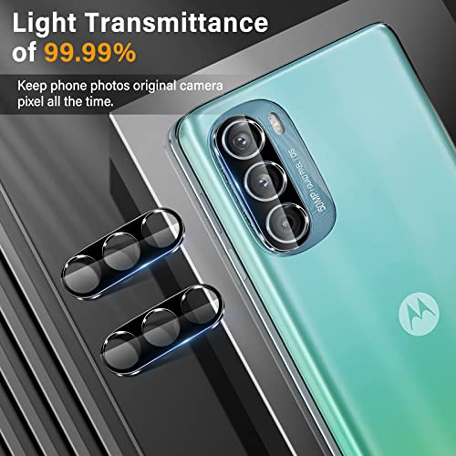 UniqueMe [2+2 Pack] Compatible for Motorola Moto G Stylus 5G [2022] Tempered Glass Screen Protector and Camera Lens Protector [HD Clear][Only Fit for 2022 Model][Not for 4G version]