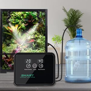 FORKPIE Reptile Mister Automatic Reptile Humidifiers Misting System Reptile Fogger Humidifiers Smart Timing Rainforest Sprayer, Timer Misting System for Reptiles Amphibians Breeding Plants Watering