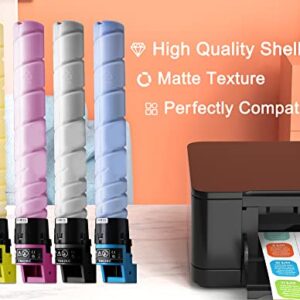 Ledes High Yield 4 Pack TN626 Toner Cartridge Compatible Replacement for Konica Minolta TN-626 tn 626 for Bizhub C450i C550i C650i Printer ACV1130 ACV1230 ACV1330 ACV1430,28000 Pages, BK, C, M, Y