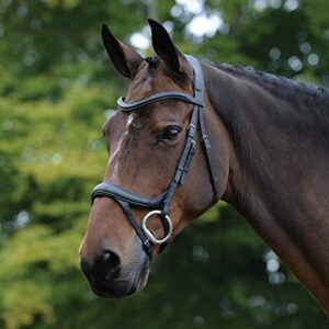 collegiate comfitec vogue anatomical bridle, black, warmblood