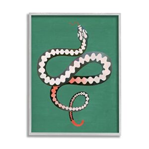 stupell industries flexible viper symbol snake reptile vivid portrait, design by grace popp