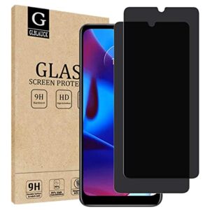 glblauck [2-packs] privacy screen protector for motorola moto g pure, anti-spy 9h hardness tempered glass screen protectors for moto g pure 2021