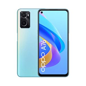 oppo a76 dual-sim 128gb rom + 4gb ram (gsm only | no cdma) factory unlocked 4g/lte smartphone (glowing blue) - international version