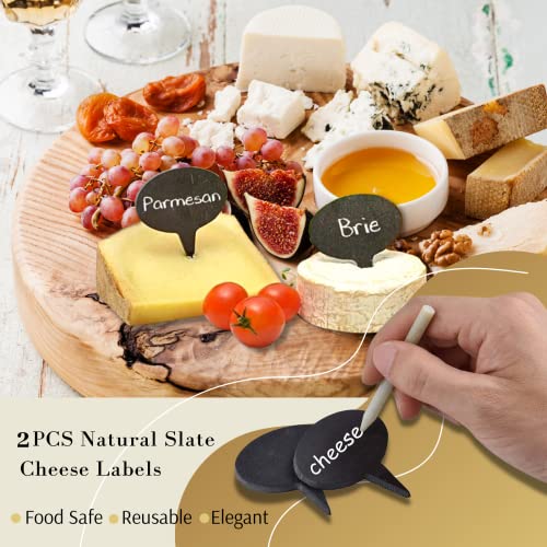 18 PCs Charcuterie Board Accessories Utensils, Cheese Knife Set, Charcuterie Bowls, Cheese Markers for Charcuterie Board, Mini Serving Tongs Spoons and Forks Honey Dipper for Pastry Christmas Wedding