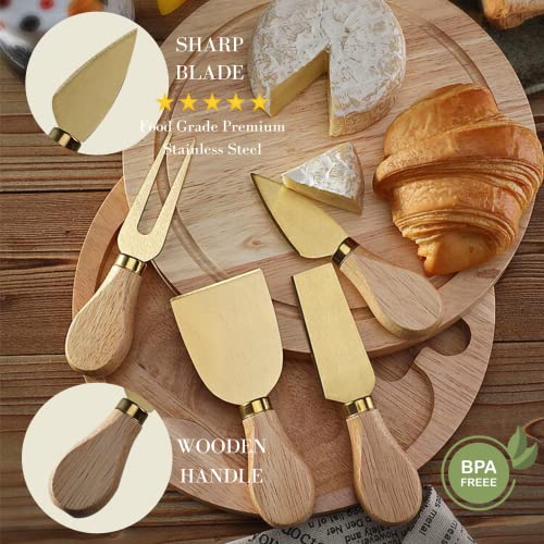 18 PCs Charcuterie Board Accessories Utensils, Cheese Knife Set, Charcuterie Bowls, Cheese Markers for Charcuterie Board, Mini Serving Tongs Spoons and Forks Honey Dipper for Pastry Christmas Wedding