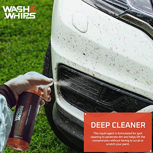 WASH&WHIPS Hockenheim Bug Remover - for Dead Insects, Droppings and Grease for Car Detailing, RVs, Trailers, Boats, Professional Strength Dissolves without Scratching, 16 fl oz