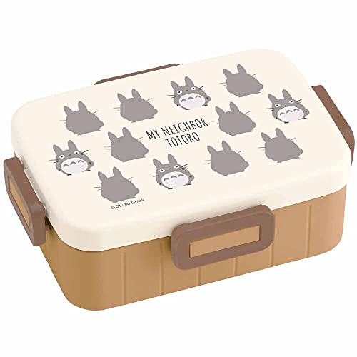 Skater My Neighbor Totoro Bento Lunch Box (22oz) - Cute Lunch Carrier with Secure 4-Point Locking Lid - Authentic Japanese Design - Durable, Microwave and Dishwasher Safe - Silhouette