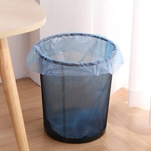 Household Metal mesh Trash can Office Round Trash can Household Trash Basket Kitchen Storage Bucket