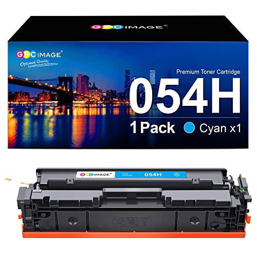 GPC Image Compatible Toner Cartridge Replacement for Canon 054H Cartridge 054H CRG 054 to use with ImageClass LBP622Cdw MF644Cdw MF642Cdw MF640C LBP620 Toner Printer Ink (Cyan