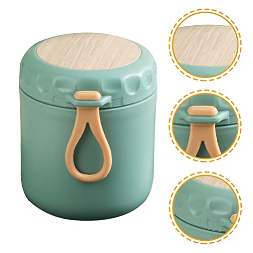 Containers with Lids Breakfast Cup Soup Cup with Lid Portable Leakproof Insulated Food Jar Lunch Container Vacuum Soup Flask for Hot Food ( Green ) Cereal Cup Travel Container