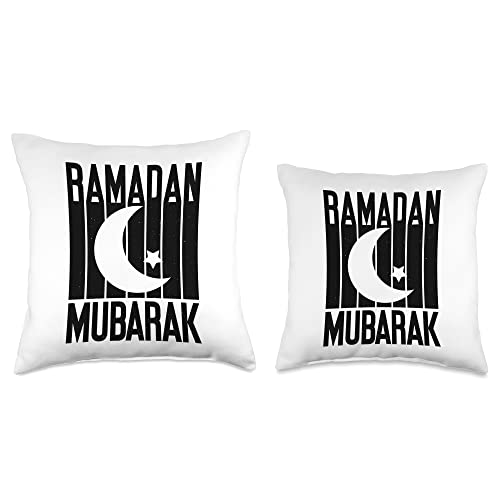 Ramadan Mubarak Gifts for Muslims Mubarak Fasting Muslim Ramadan Throw Pillow, 18x18, Multicolor