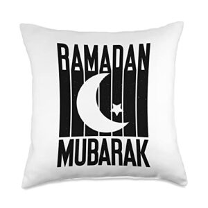 ramadan mubarak gifts for muslims mubarak fasting muslim ramadan throw pillow, 18x18, multicolor