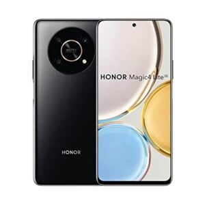 honor magic4 lite 5g dual-sim 128gb rom + 6gb ram (gsm only | no cdma) factory unlocked 5g smartphone (midnight black) - international version