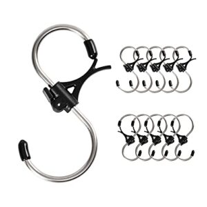 gezidea s hooks stainless steel heavy duty s hooks anti drop for kitchen,work shop,bathroom,garden,wardrobe,office,perfect rack hooks,big,10pieces