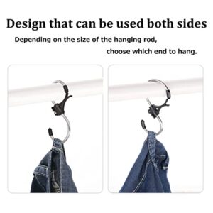 GEZIDEA S Hooks Stainless Steel Heavy Duty S Hooks Anti Drop for Kitchen,Work Shop,Bathroom,Garden,Wardrobe,Office,Perfect Rack Hooks,Big,10Pieces