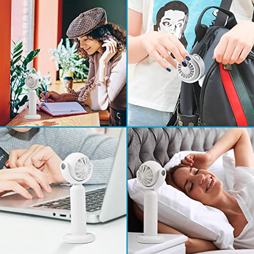 UltraTac Portable Necklace Mini Fan, Powerful Handheld Fan, USB-C Rechargeable Hands-free Personal Fan, Battery Powered Desk Fan, 3 Speeds for Kids Girls Woman Home Office Outdoor Travel Camping