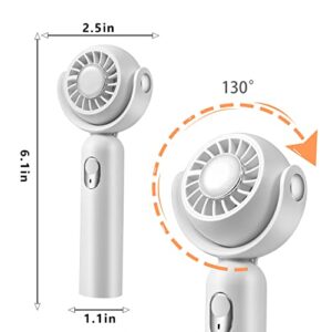 UltraTac Portable Necklace Mini Fan, Powerful Handheld Fan, USB-C Rechargeable Hands-free Personal Fan, Battery Powered Desk Fan, 3 Speeds for Kids Girls Woman Home Office Outdoor Travel Camping