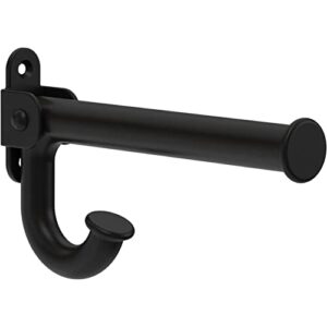 franklin brass matte black oval extend-a-hook