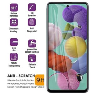 [2-Pack] Tempered Glass Privacy Screen Protector for Samsung Galaxy A53/ A52 / A51 /S20 FE, Anti-Spy 9H Protector Film for Galaxy A53 5G A52(4G/5G) A51 S20 FE 6.5", Case Friendly Easy Install - Black