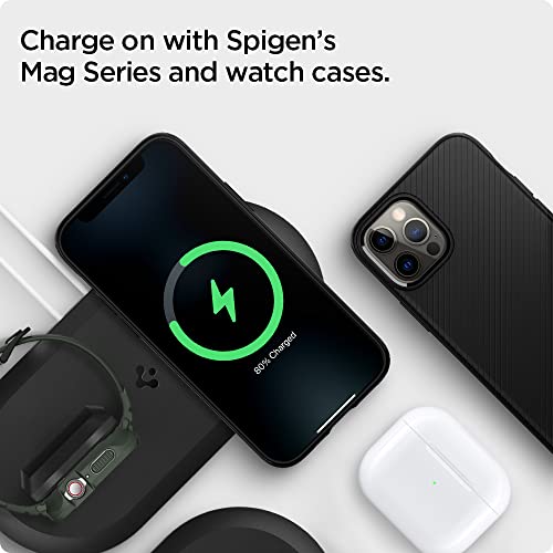 Spigen Mag Armor Airpods Pro MagSafe Compatible Case and Mag Fit Duo Stand Pad - Black