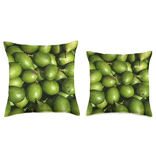 Mamoncillos Throw Pillow, 16x16, Multicolor