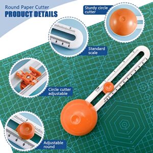 Circle Cutter, Circular Paper Cutter Circle Paper Trimmer Rotary Cutter Craft Supplies, Round Cutting Knife Cards Cutters (Orange)