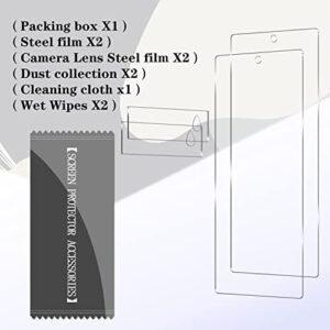 Pixel 6 Tempered Glass Screen Protector + Camera Lens Protector [ 2 + 2 Pack ][Fingerprint Unlock] [Anti-Scratch] [Case Friendly] HD Clear Protective Film for Google Pixel 6