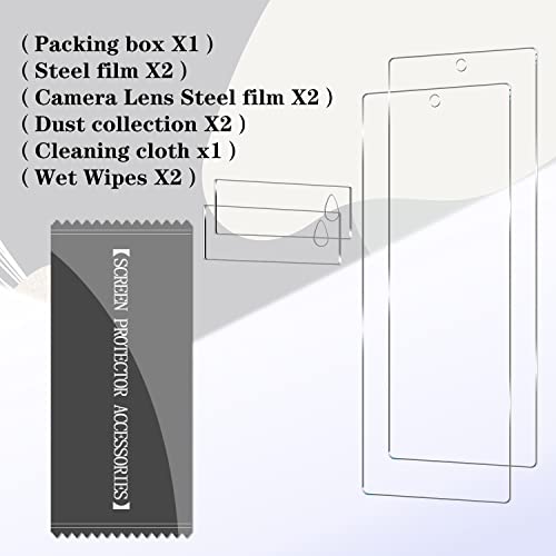 Pixel 6 Tempered Glass Screen Protector + Camera Lens Protector [ 2 + 2 Pack ][Fingerprint Unlock] [Anti-Scratch] [Case Friendly] HD Clear Protective Film for Google Pixel 6