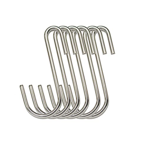 30 Pcs Silver S Hooks,Premium Stainless Steel S Hook for Hanging Kitchenware,Pots,Plants,Pans,Clothes,Cups,Pants,for Towels in Bathroom,Closet,Garden,Storage Organiser,Home Storage Hooks,Utility Hooks