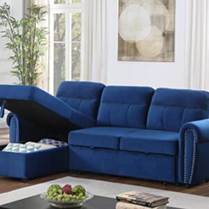 Lilola Home Ashton Sectional, Blue