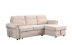 lilola home ashton sectional, beige