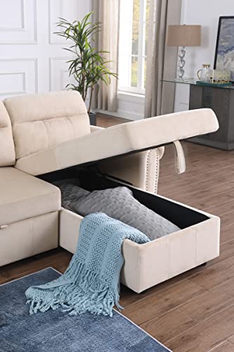 Lilola Home Ashton Sectional, Beige