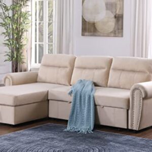 Lilola Home Ashton Sectional, Beige