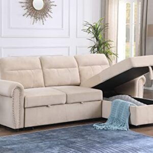 Lilola Home Ashton Sectional, Beige