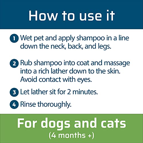 Wondercide - Flea & Tick Shampoo for Dogs and Cats - Flea and Tick Killer Treatment with Natural Essential Oils - for Pets Over 4 Months - Powered by Plants - 12 Fl oz